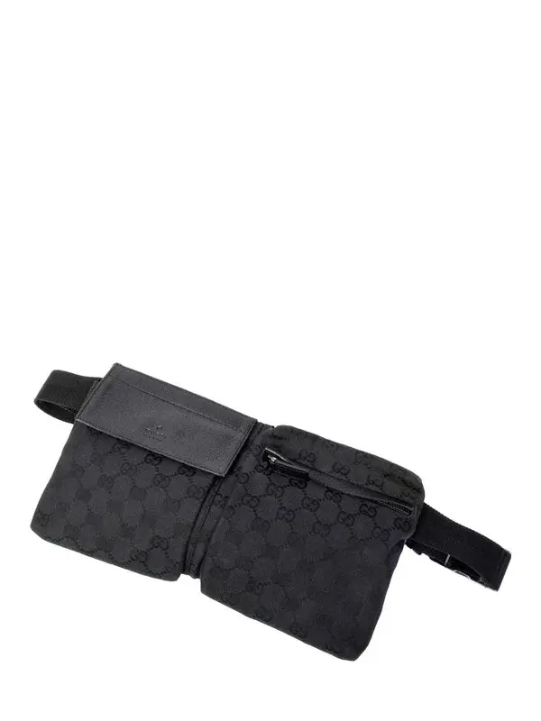 Gucci Gg Canvas Belt Bag - Black