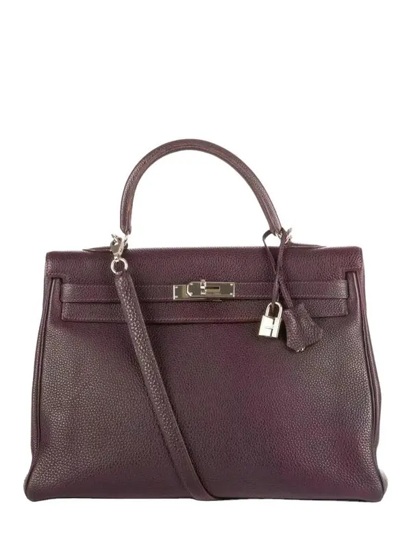 Hermès 35 Kelly Retourne Handbag - Purple