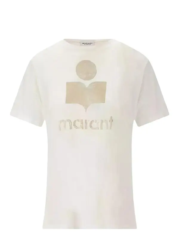 Isabel Marant Logo-print T-shirt - Neutrals