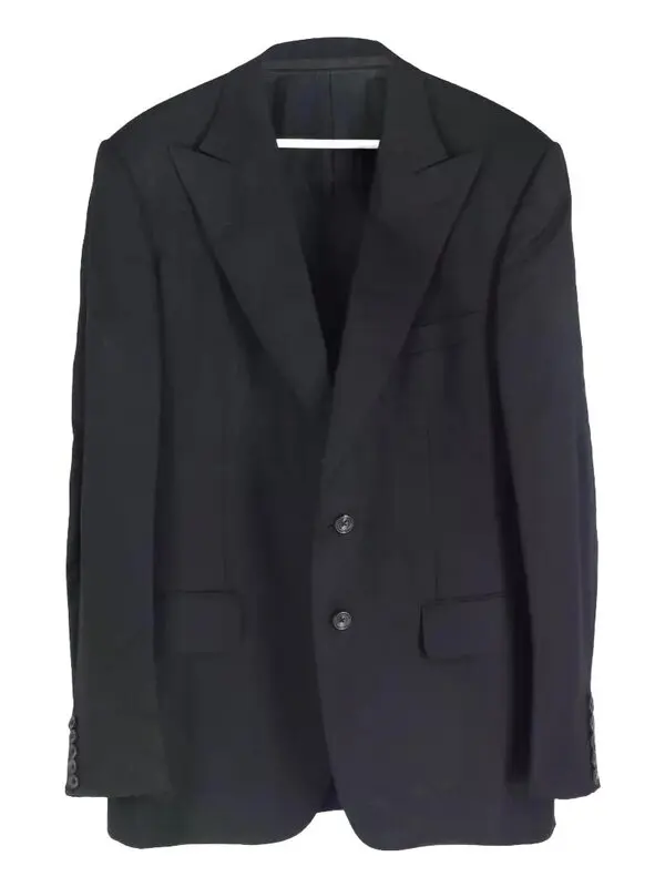 Gucci Single-breasted Pocket Blazer - Black