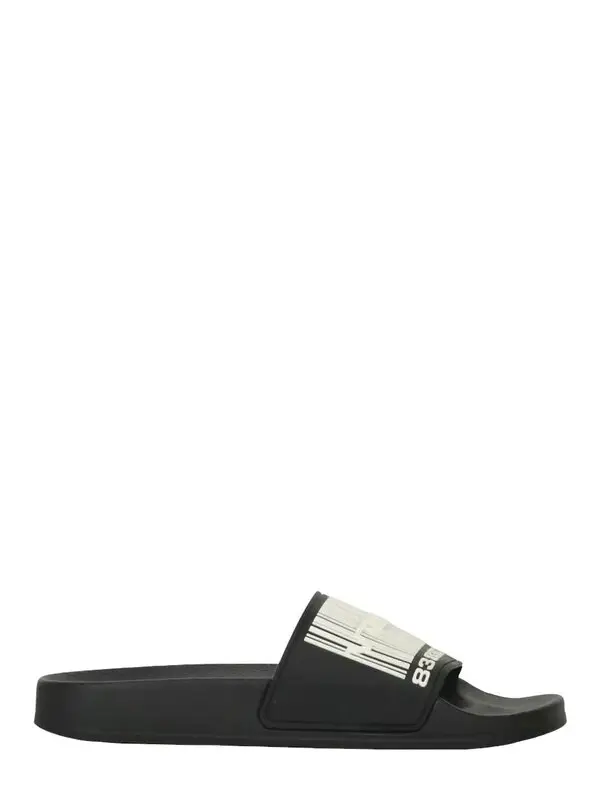 Vetements Logo-print Slides - Black