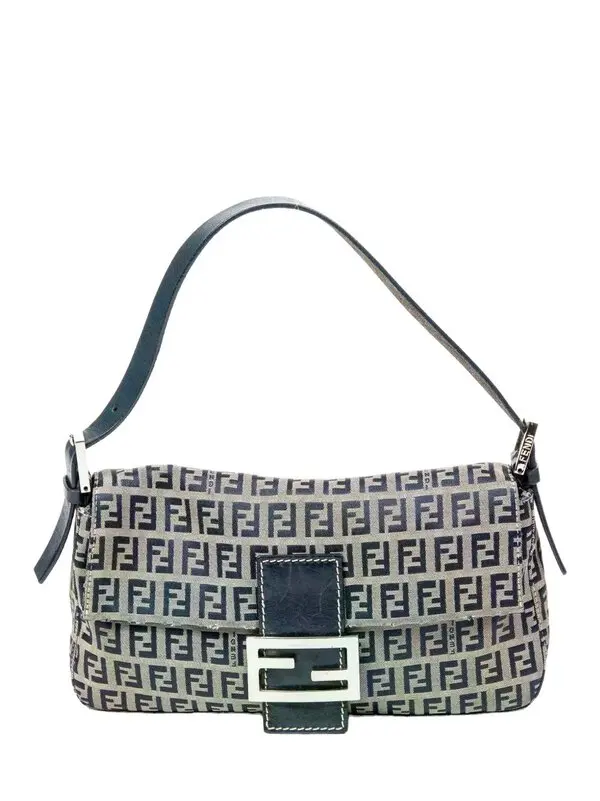 Fendi Baguette Monogram Shoulder Bag - Neutrals