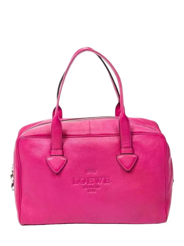 Loewe Boston Leather Tote Bag - Pink