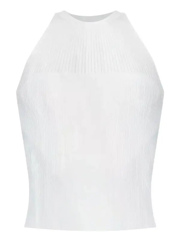 Max Mara Halterneck Top - White