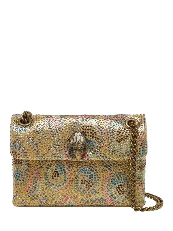 Kurt Geiger Crystal-embellished Shoulder Bag - Gold