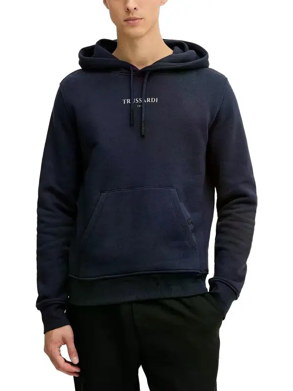 TRUSSARDI Hoodie With Pocket - Blue