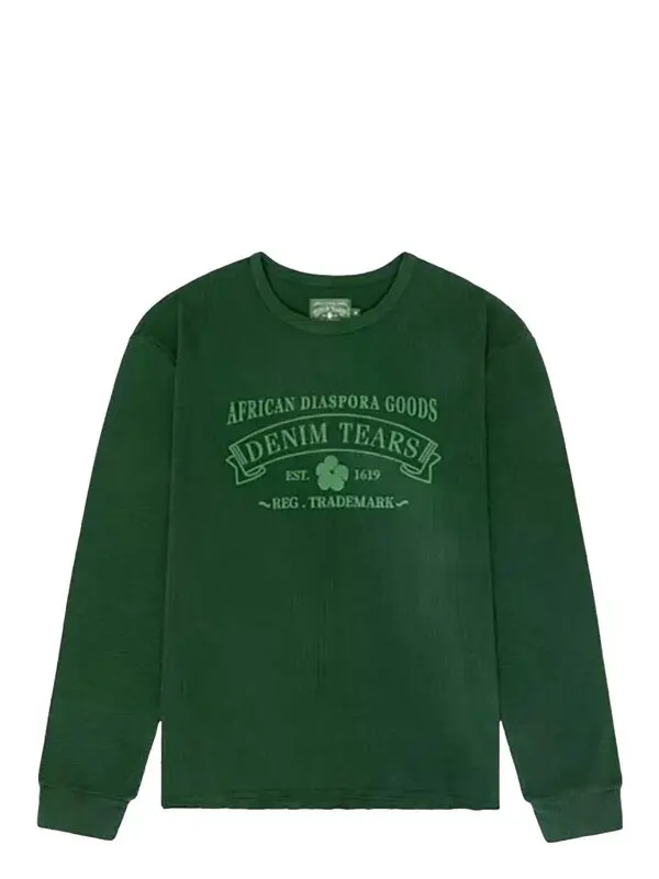DENIM TEARS Adg Thermal T-shirt - Green
