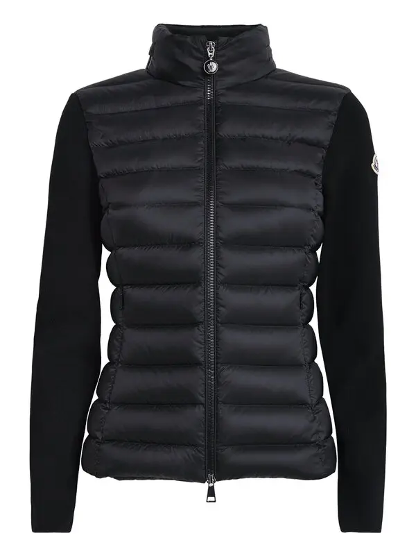 Moncler Down Hybrid Cardigan - Black