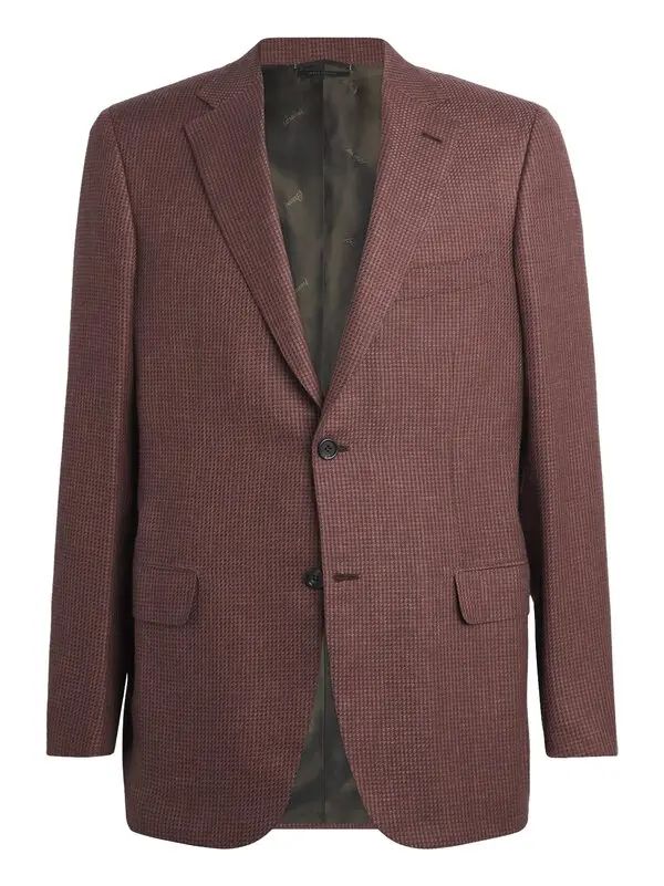 Brioni Linen-cashmere-silk Ravello Blazer - Brown