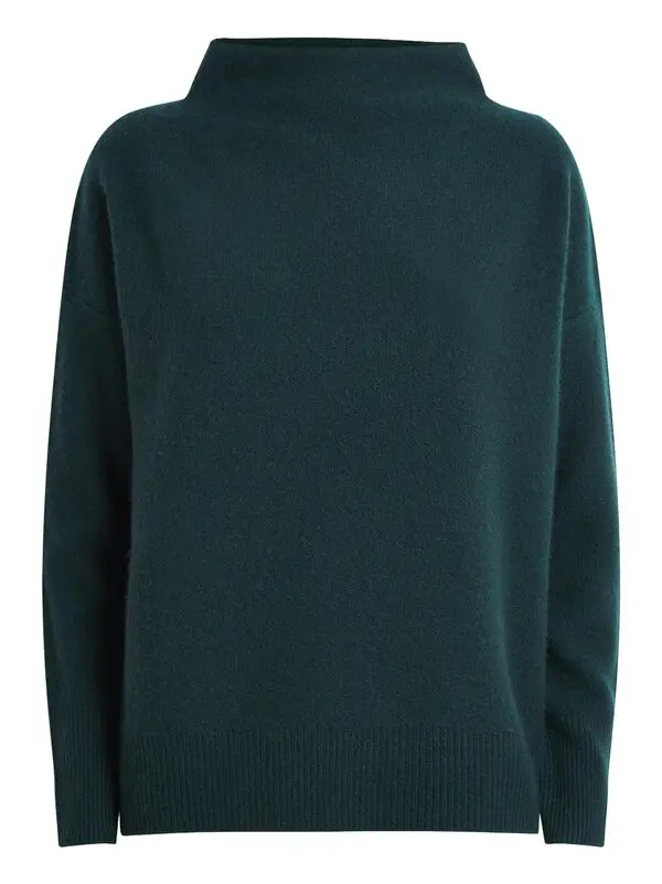 Vince Cashmere Funnel-neck Sweater - Green