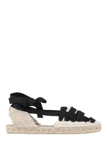 CastaÑer Espadrilles With Wrapping Straps - White