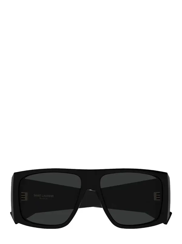 Saint Laurent Rectangular Frame Sunglasses - Black