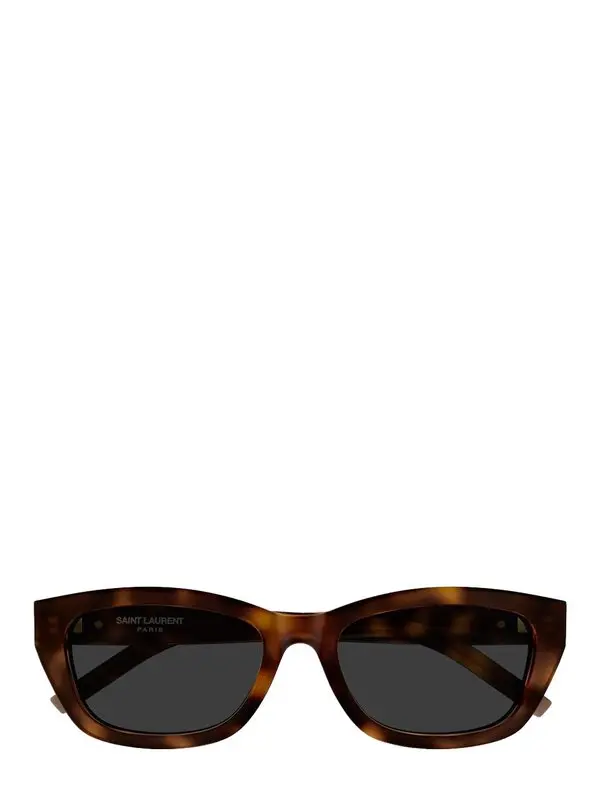 Saint Laurent Sl M153 Linea Monogram Sunglasses - Havana