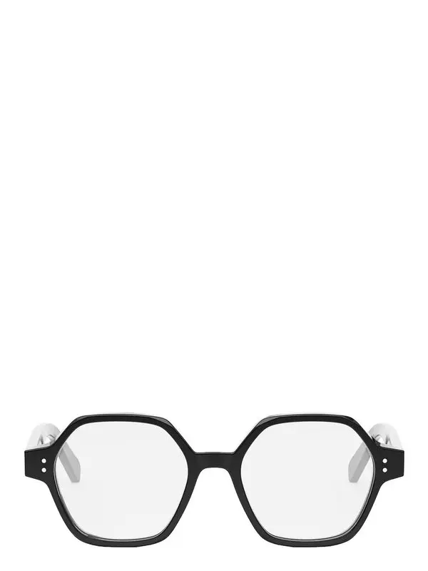 Celine Square Frame Optical Glasses - Black