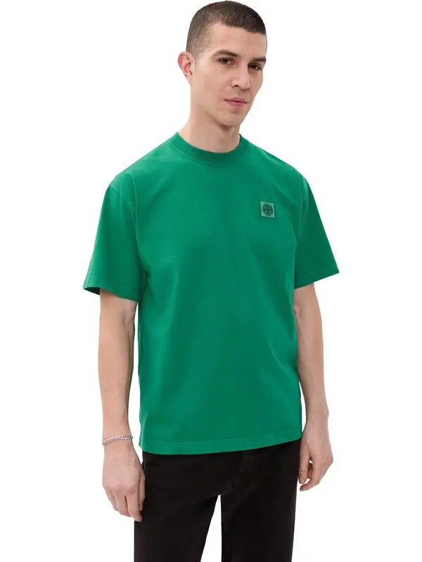 Stone Island Garment Dyed Tee - Malachite