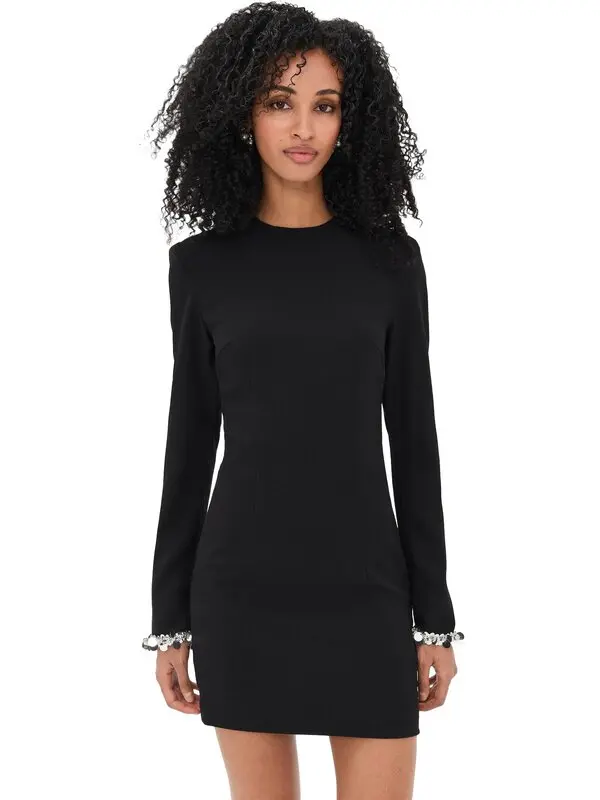 ROTATE BY BIRGER CHRISTENSEN Crepe Mini Dress - Black
