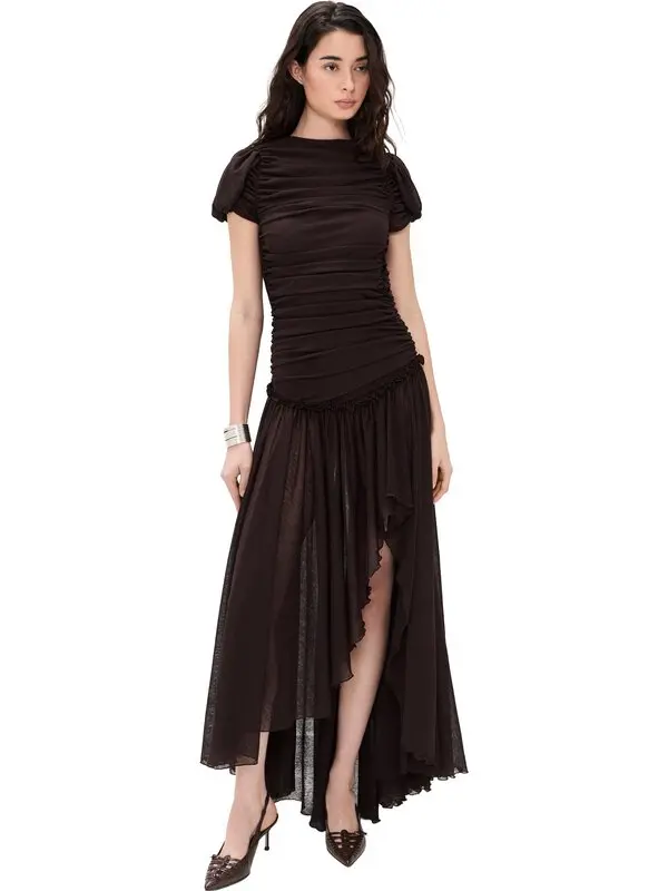 SIEDRES Adeline Maxi Dress - Brown