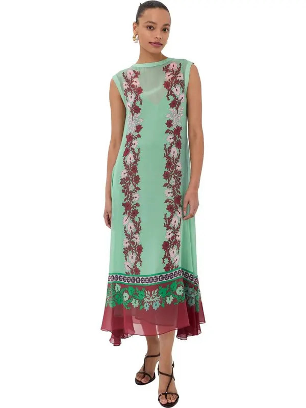 La DoubleJ Maria Silk Midi Dress - Regalia Placee