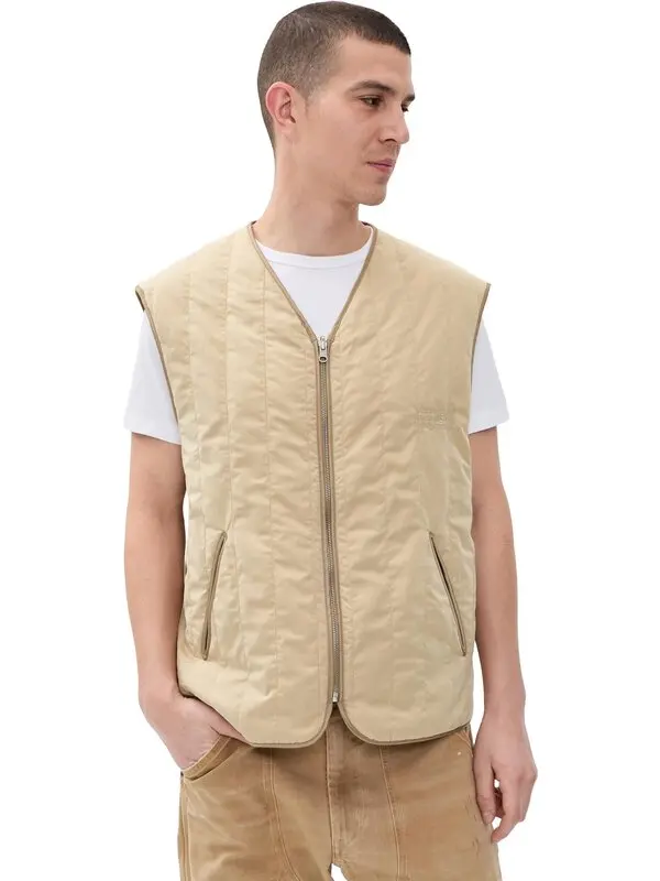MAISON MARGIELA Quilted Gilet Vest - Sand/sand