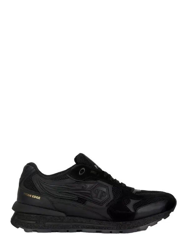 Philipp Plein Panelled Sneakers - Black