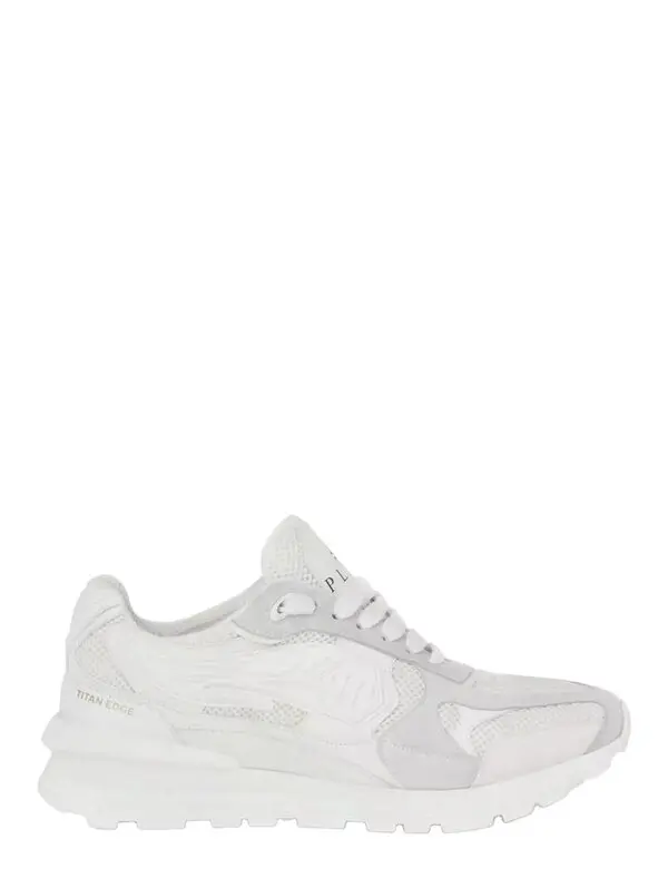 Philipp Plein Panelled Sneakers - White