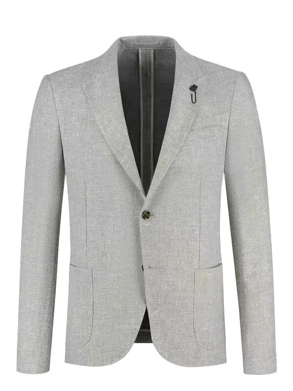 LARDINI Single-breasted Blazer - Grey