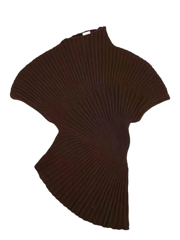 Cult Gaia Annemie Ribbed Top - Brown