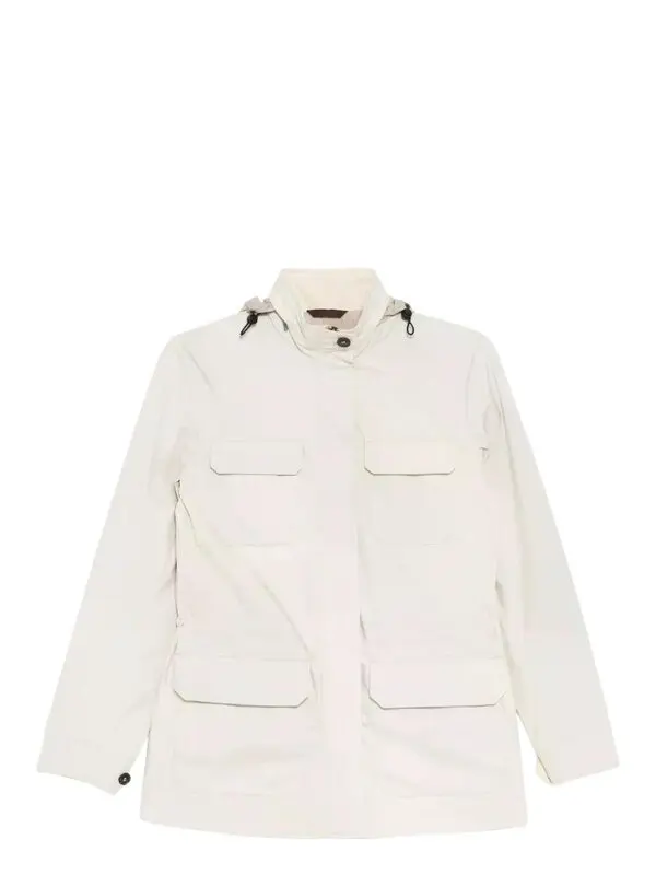 N.peal Hooded Pocket Jacket - Neutrals