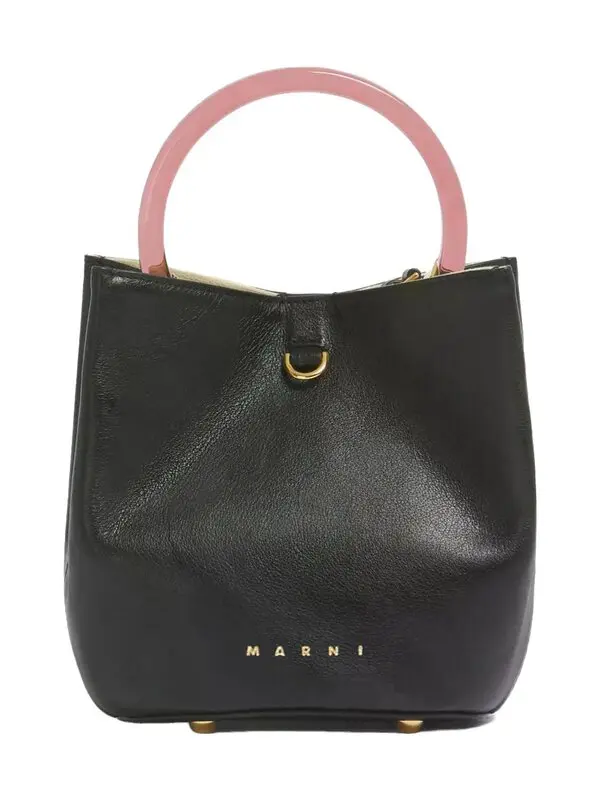 Marni Ring-handle Tote Bag - Black
