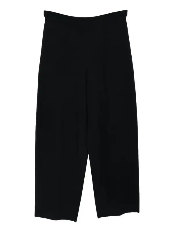 N.peal Barrel Leg Knitted Trousers - White