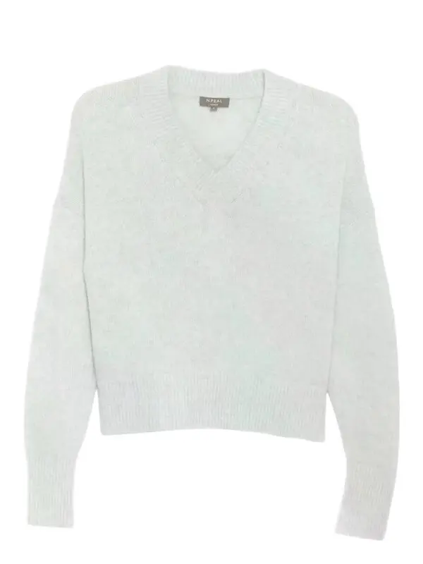 N.peal Knitted V-neck Jumper - Neutrals