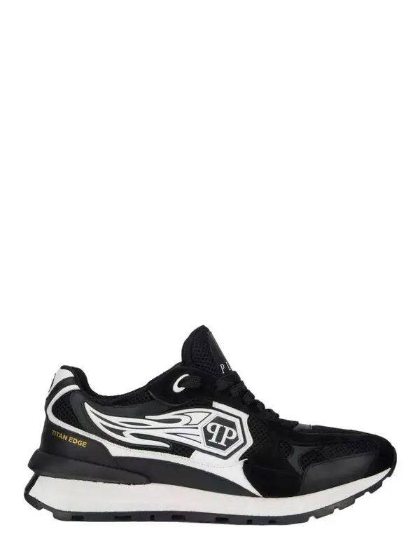 Philipp Plein Panelled Sneakers - Black