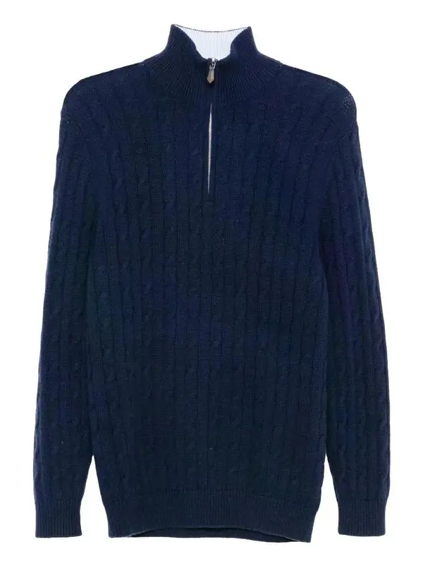 N.peal Albemarle Sweater - Blue