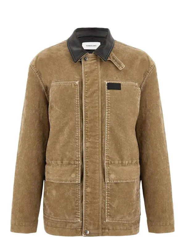 FERRAGAMO Utility Blouson - Beige