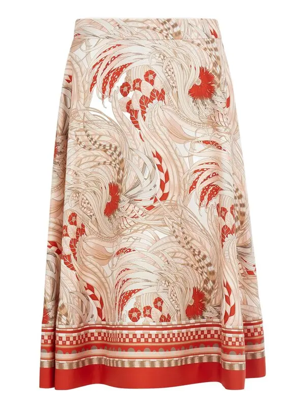 FERRAGAMO Printed Long Skirt - Pink