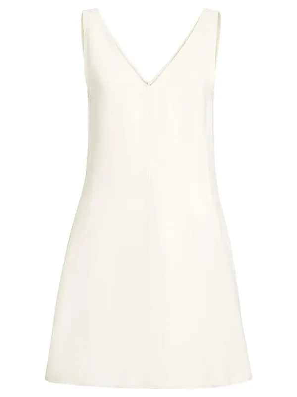 Brunello Cucinelli Fluid Twill Mini Dress - Ivory