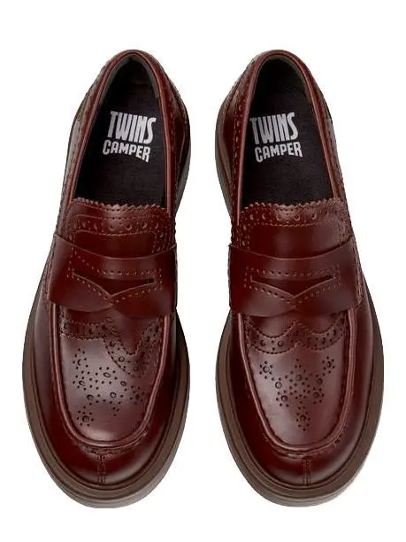 Camper Dean Twins Loafer - Medium Brown