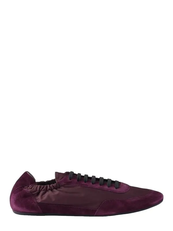 Prada Collapse Re-nylon Sneakers - Burgundy