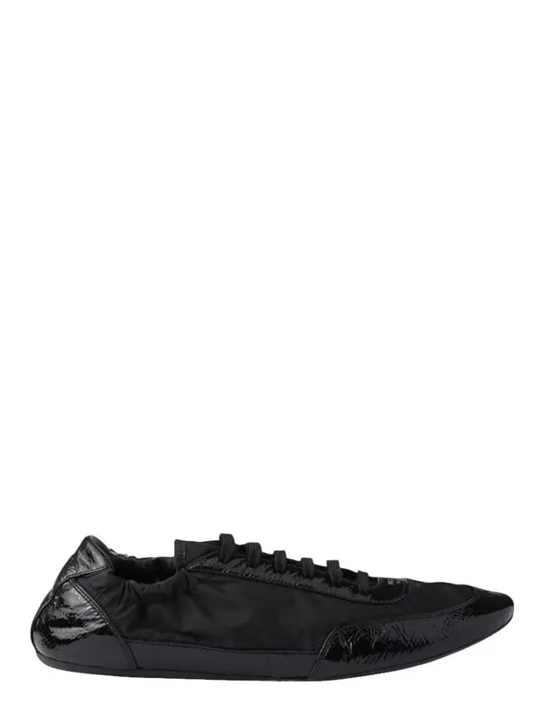 Prada Collapse Re-nylon And Leather Sneakers - Black
