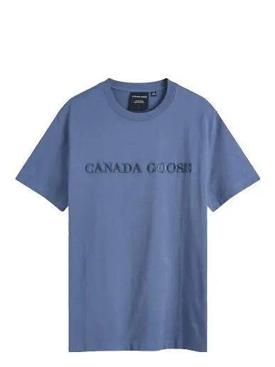 Canada Goose Embroidered Wordmark Emersen T-shirt - Ozone Blue