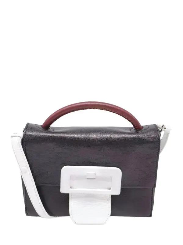 Maison Martin Margiela Buckle Detail Leather Tote - Black