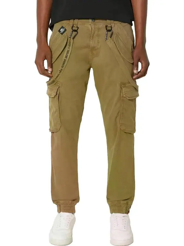 Alpha Industries Clip Detail Cargo Trousers - Neutrals