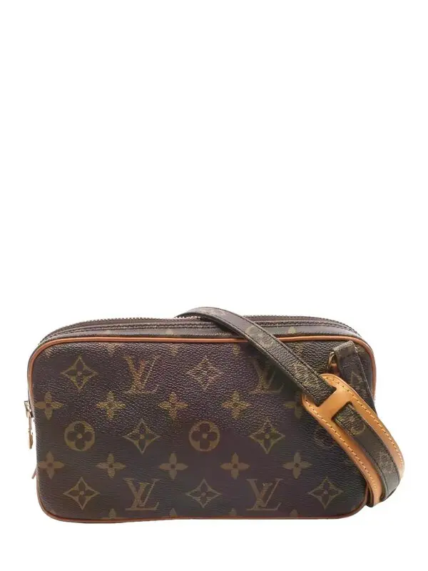 LOUIS VUITTON 1990 Monogram-pattern Shoulder Bag - Brown