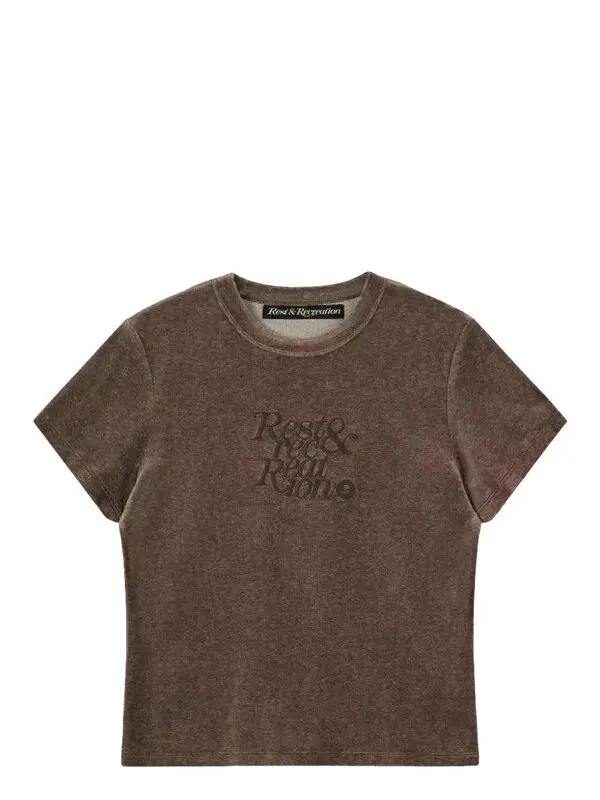 REST&RECREATION Round-neck T-shirt - Brown