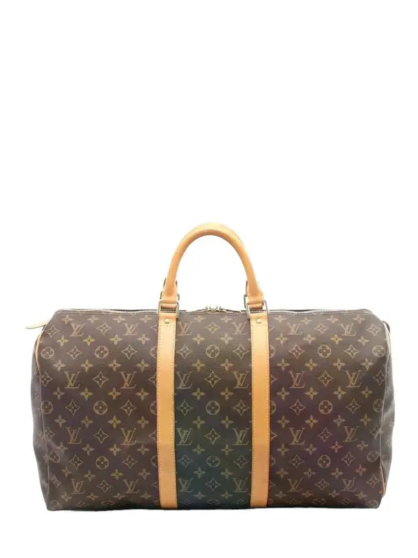 LOUIS VUITTON 1999 50 Keepall Travel Bag - Brown