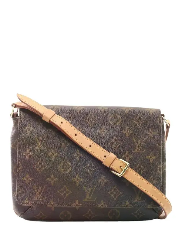 LOUIS VUITTON 2001 Musette Tango Monogram Shoulder Bag - Brown
