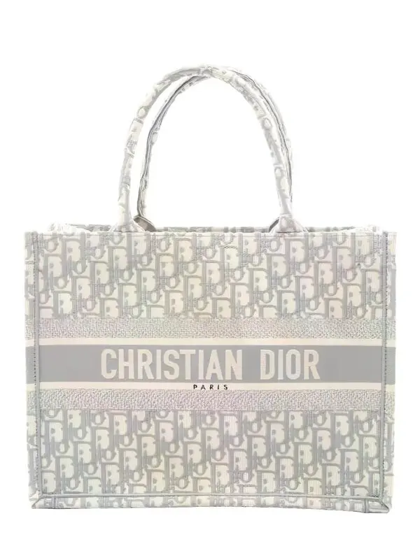 Dior 2010 Oblique Tote Bag - White