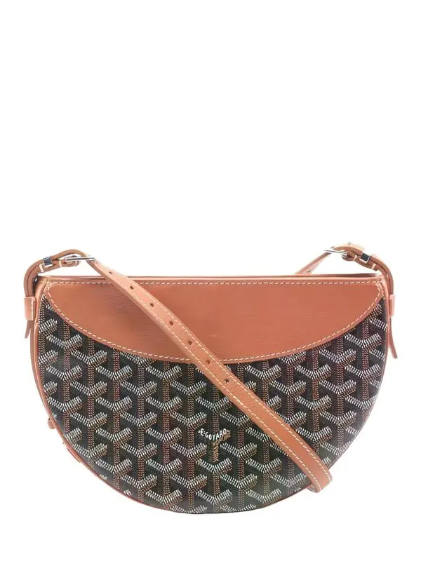 Goyard 2010 Hirondelle Leather Shoulder Bag - Brown