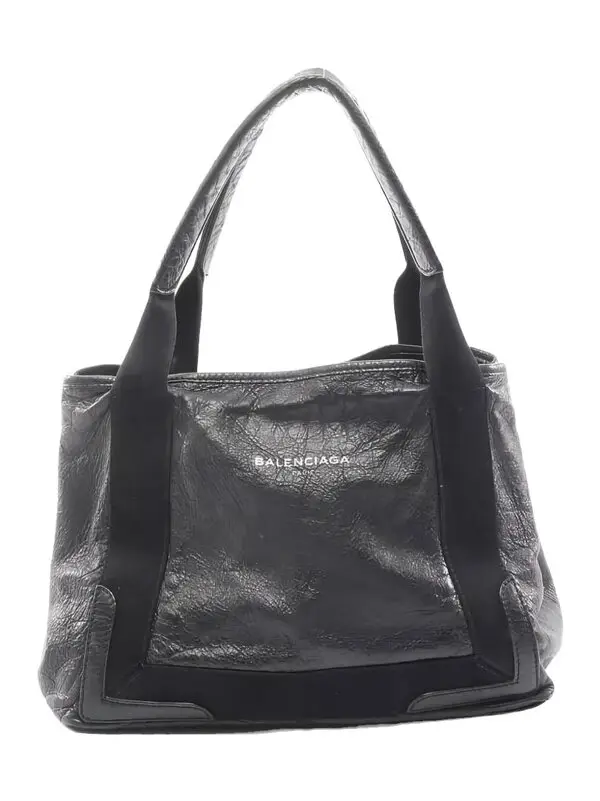 Balenciaga 2000s Cabas Leather Tote - Black