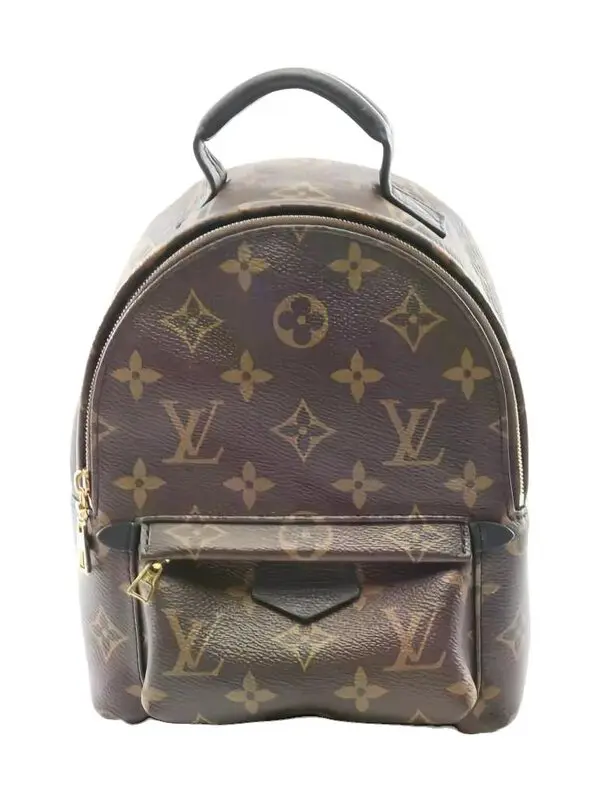 LOUIS VUITTON 2021 Mini Palm Springs Monogram Backpack - Brown